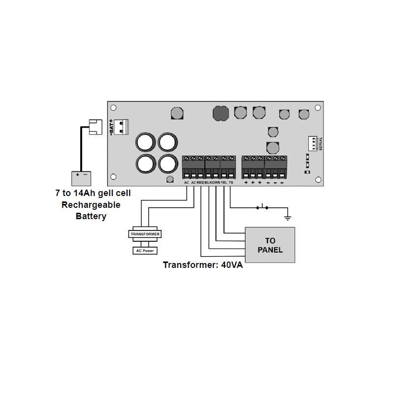 Paradox PS25 doplňkový zdroj 2,5 A | TSS GROUP